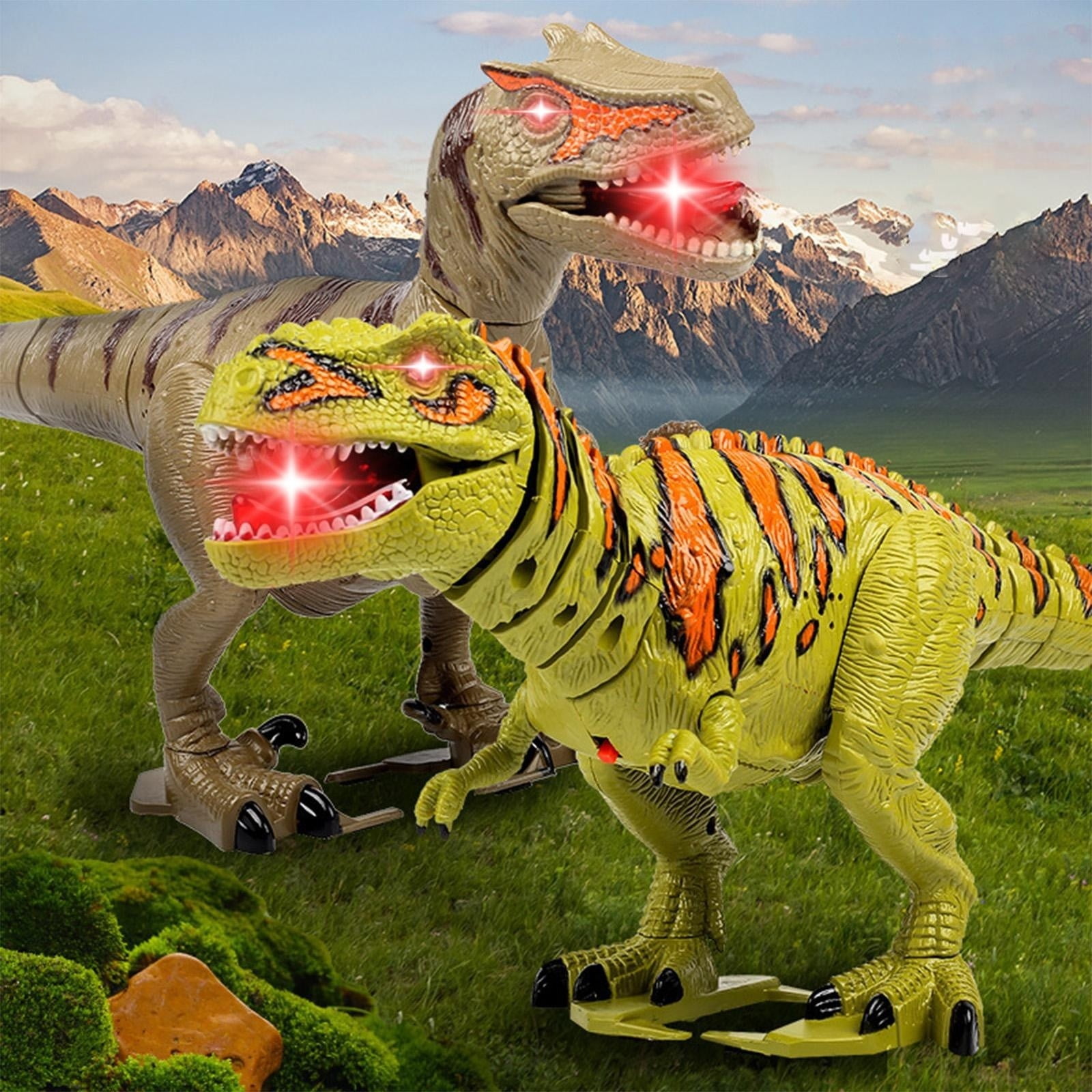 Vekome Walking Dinosaur , Dinosaur Robot, with Realistic Dinosaur ...