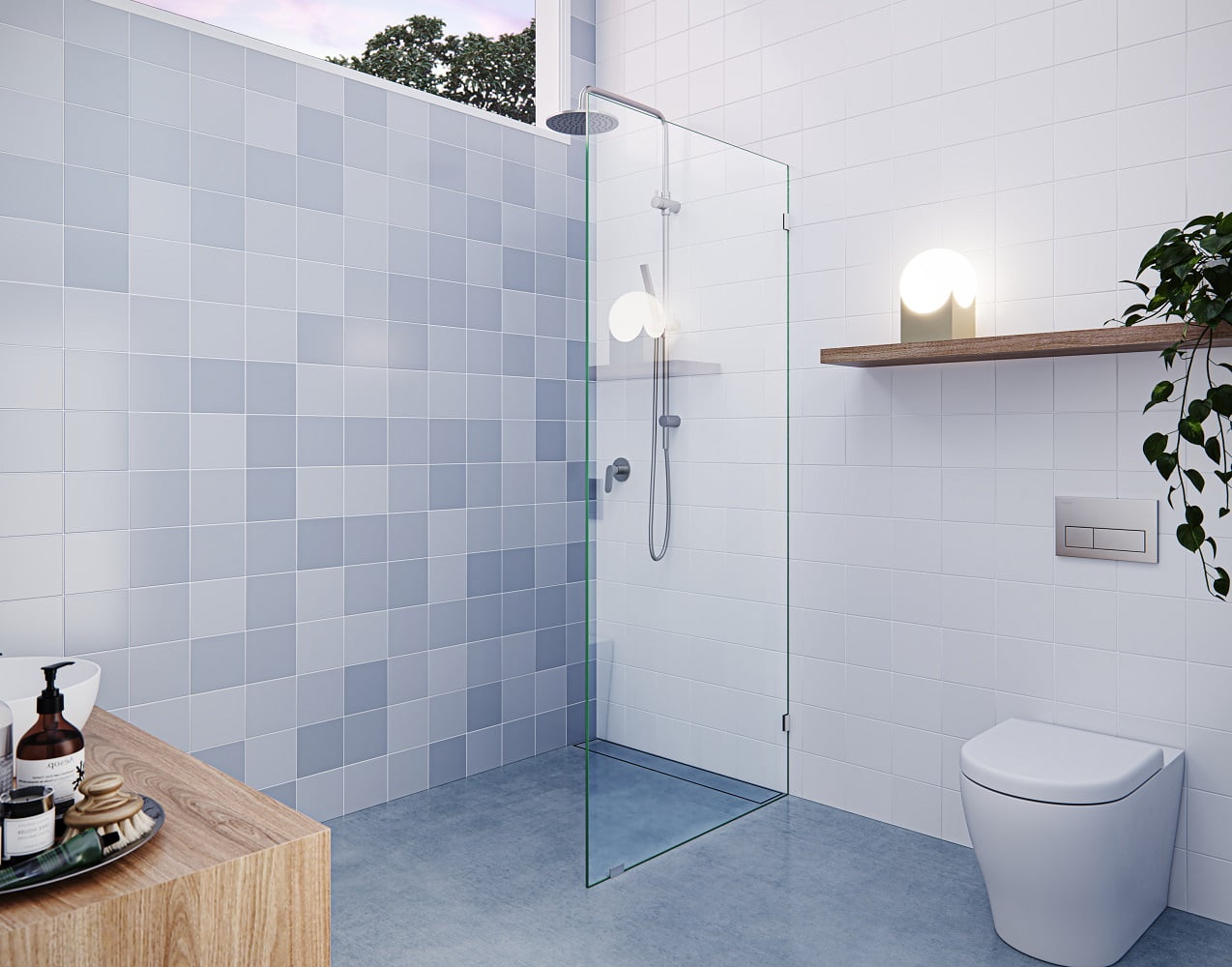 Vela 31 in. x 78 in. Glass Shower Panel - Single Fixed Panel - Walmart.com