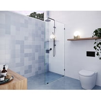 Vela (32.5x78) in. Glass Shower Panel - Single Fixed Panel - Walmart.com
