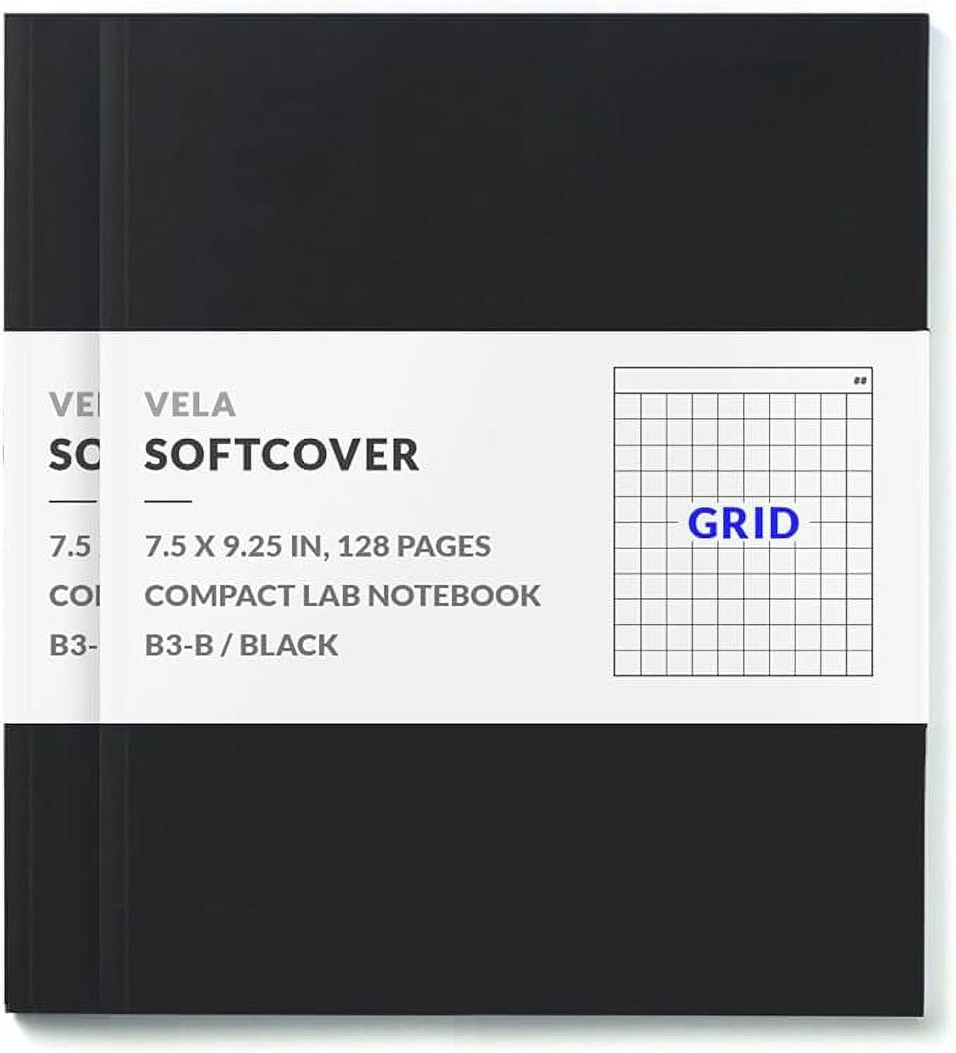 Vela Sciences B3-B Compact Softcover Lab Notebook, 7.5 x 9.25 in (19 x ...