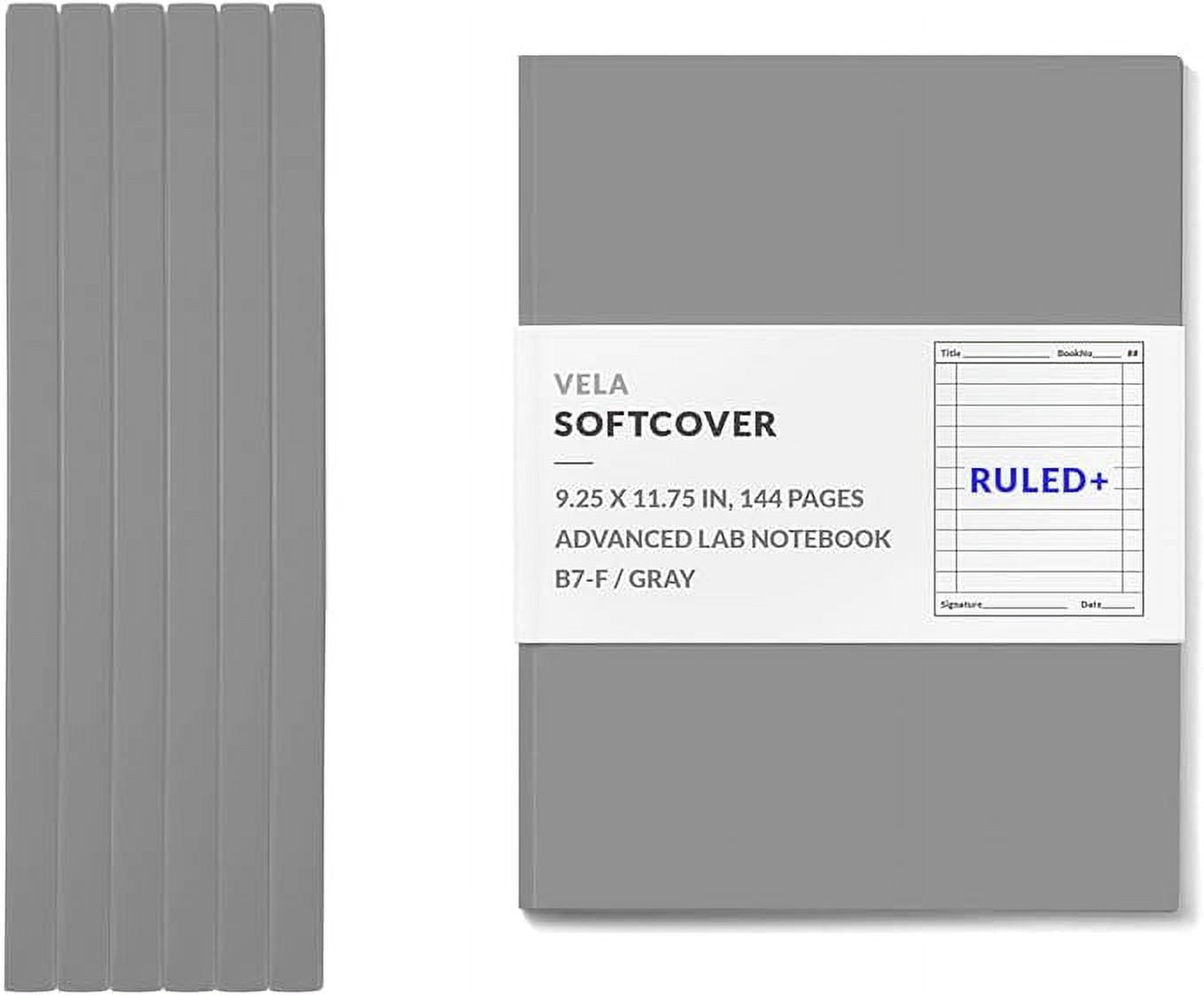 Vela Sciences B7 Expanded Softcover Lab Notebook, 9.25 x 11.75 in (23.5 ...