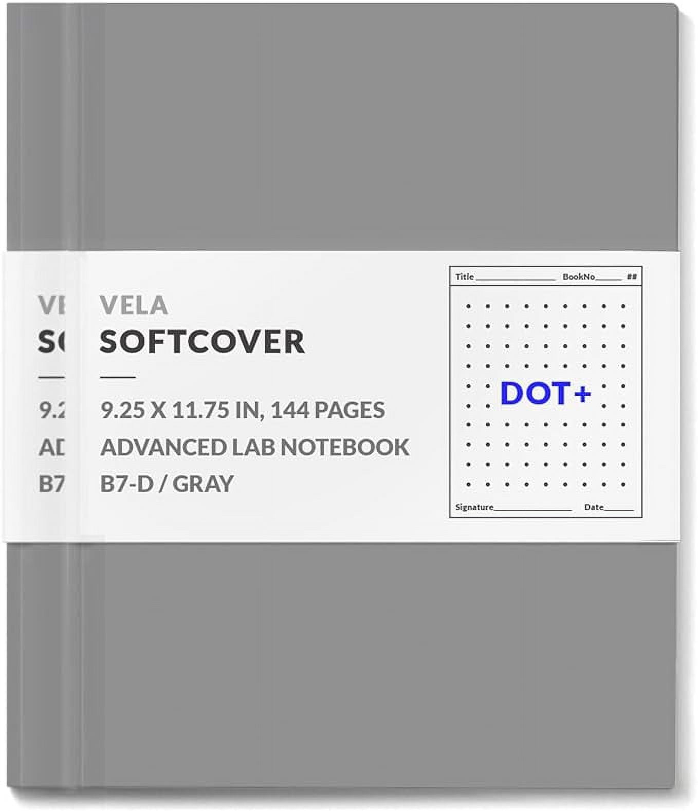 Vela Sciences B7 Expanded Softcover Lab Notebook, 9.25 x 11.75 in (23.5 ...