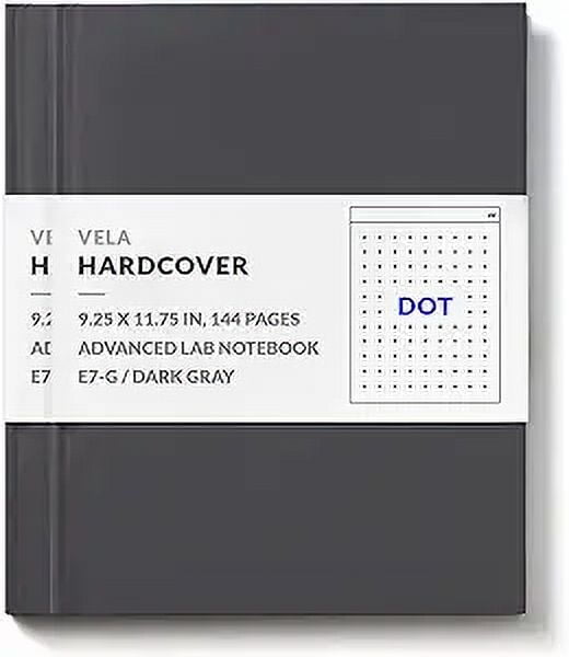 Vela Sciences E7 (2-Pack) Expanded Hardcover Lab Notebook, 9.25 x 11.75 ...