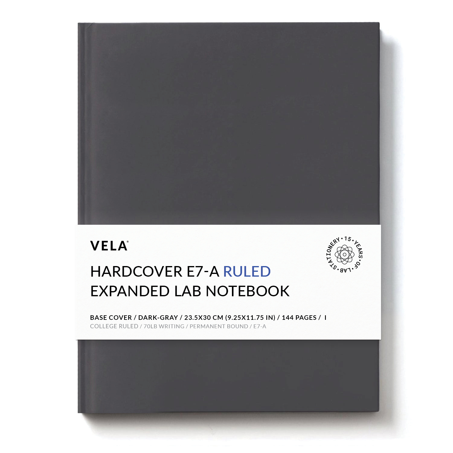 Vela Sciences E7-A Expanded Hardcover Lab Notebook, 9.25 x 11.75 in (23 ...