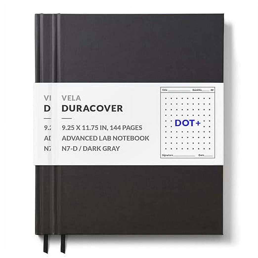 Vela Sciences N7 (2-Pack) Expanded DuraCover Lab Notebook, 9.25 x 11.75 ...