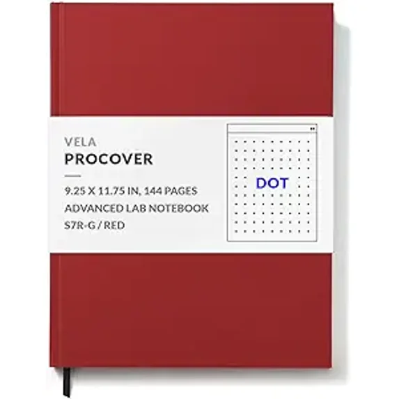 Vela Sciences S9-B Expanded ProCover Lab Notebook, 9.25 x 11.75 in (23. ...