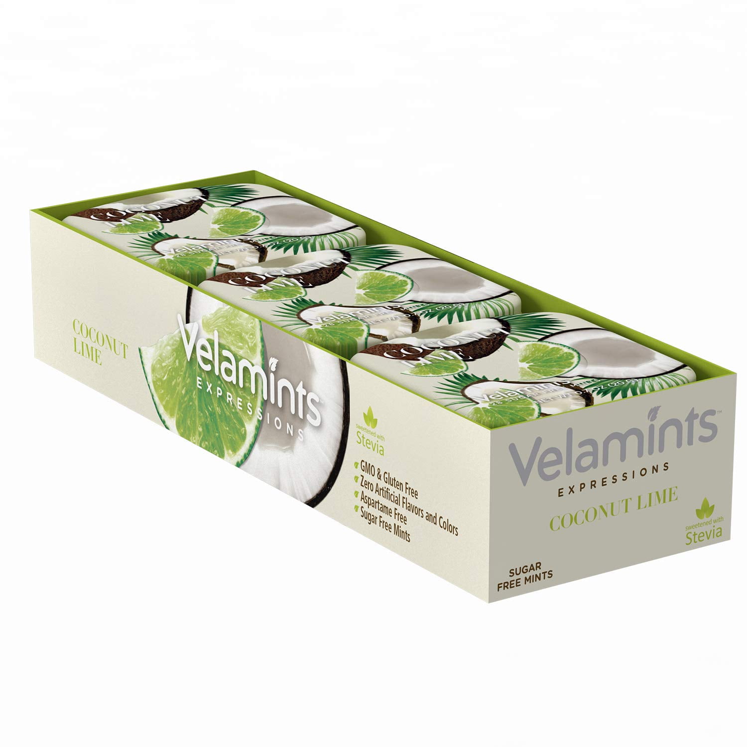 Velamints Sugar Free Mints - Breath Mints Tin Expressions Coconut Lime ...