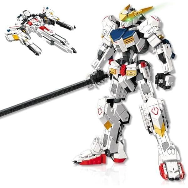 Velance Mech Robot Transforming Building Blocks Set, Warrior City Mech & Fighter Jet Building ...
