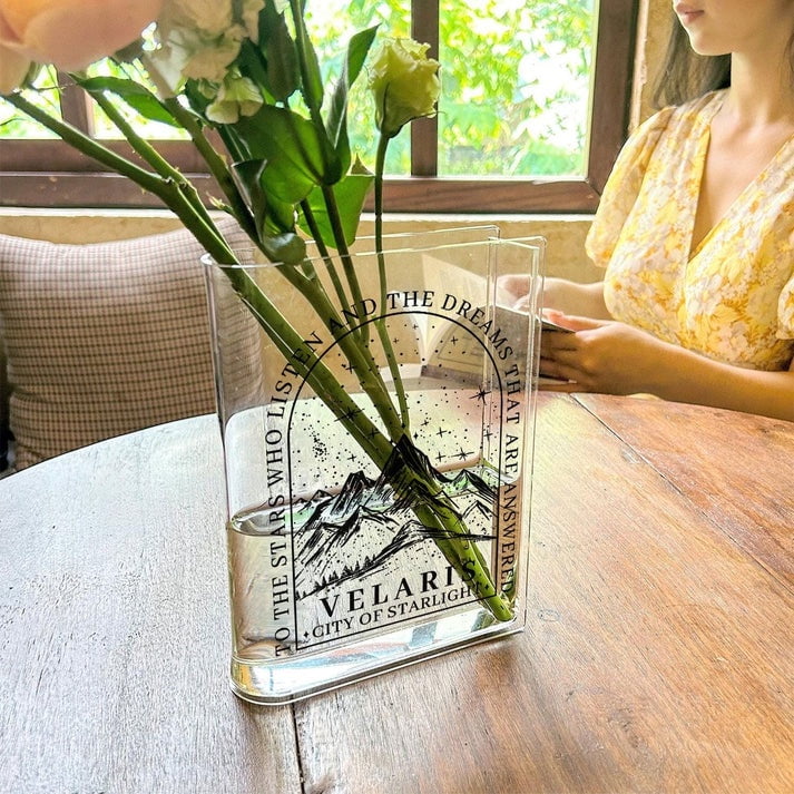 Velaris Book Vase, To The Stars Who Listen Book Shaped Vase, ACOTAR ...