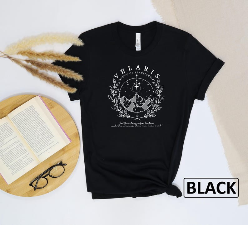 Velaris City Of Starlight Shirt, Mystical Night Sky & Dreamy Landscape ...