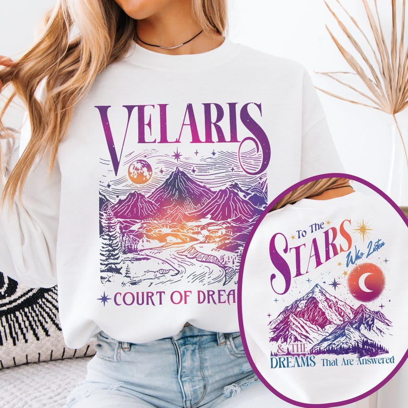 Velaris City of Starlight Sweatshirt, Court Of Thorns And Roses, The ...