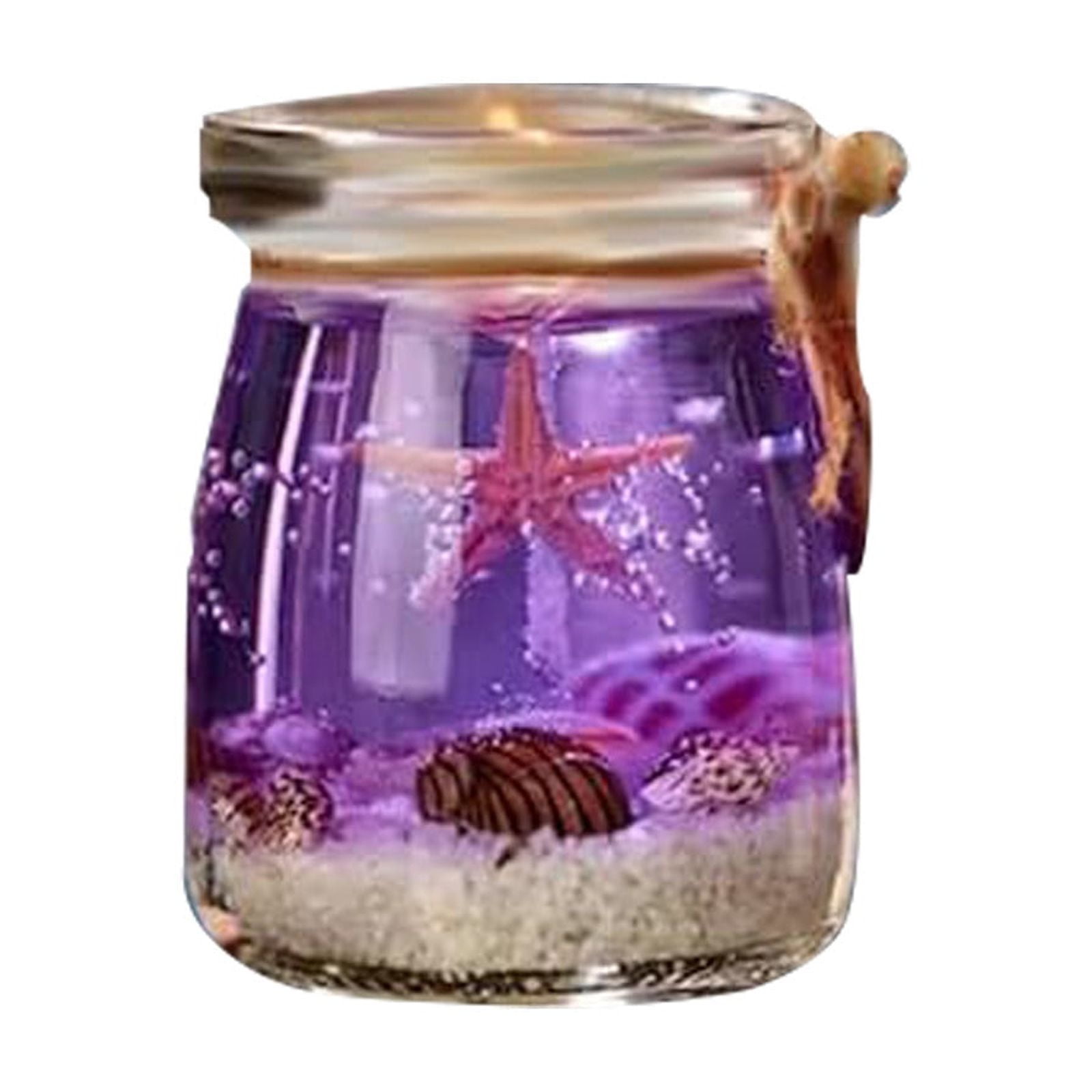 Velas de cera de gel oceánico, decoraciones temáticas de boda de recuerdo de boda oceánico ...