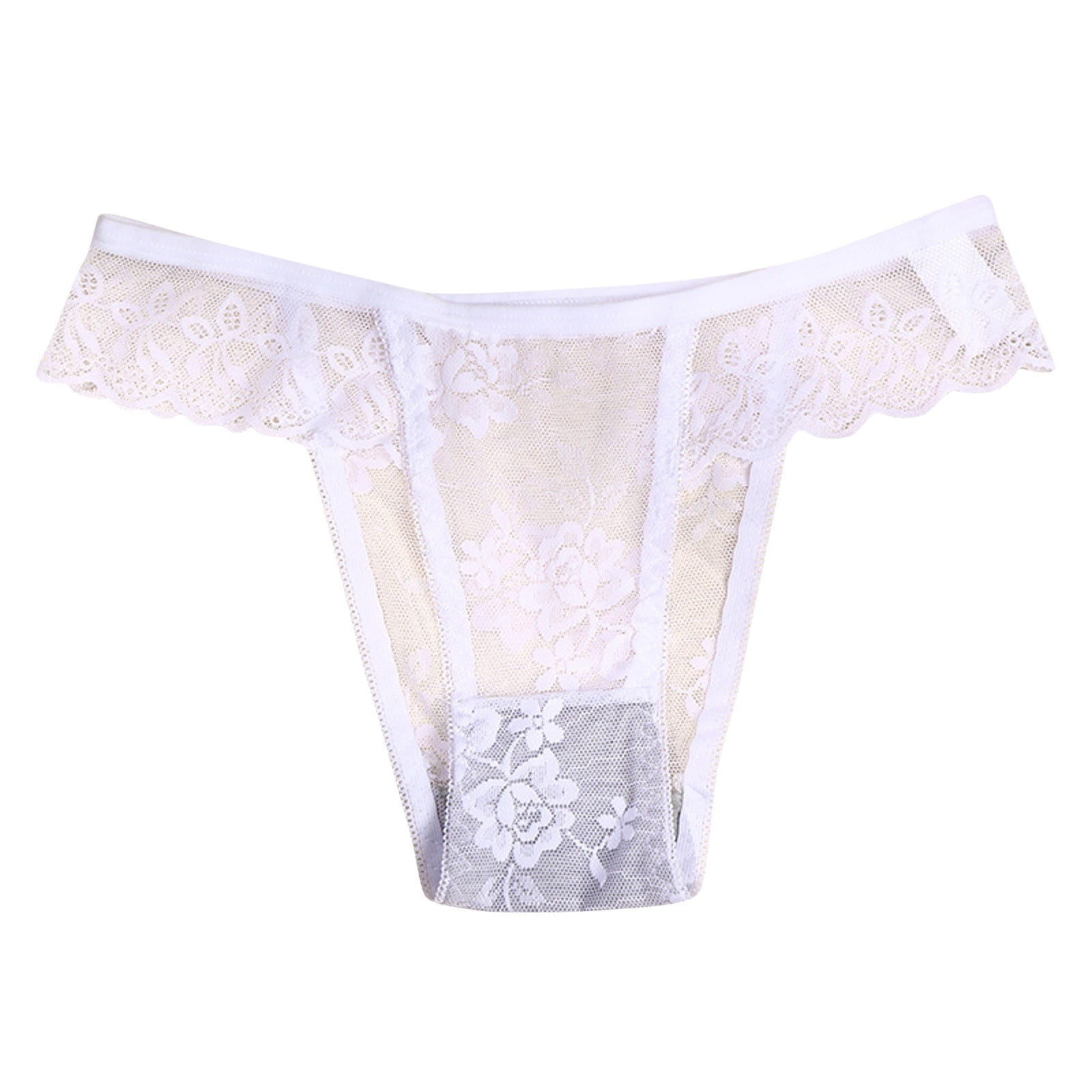 Velaura Women T Back Seamless Panties Thong Sexy Lace Fitness Crotch ...