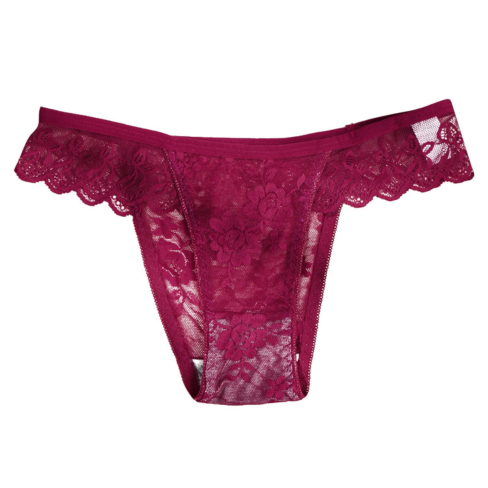 Velaura Women T Back Seamless Panties Thong Sexy Lace Fitness Crotch ...