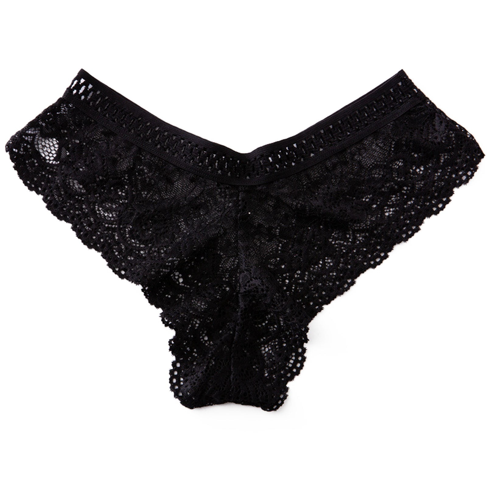 Velaura Womens Low Waist Lace Through Waist Bikini Brief Underwear ...