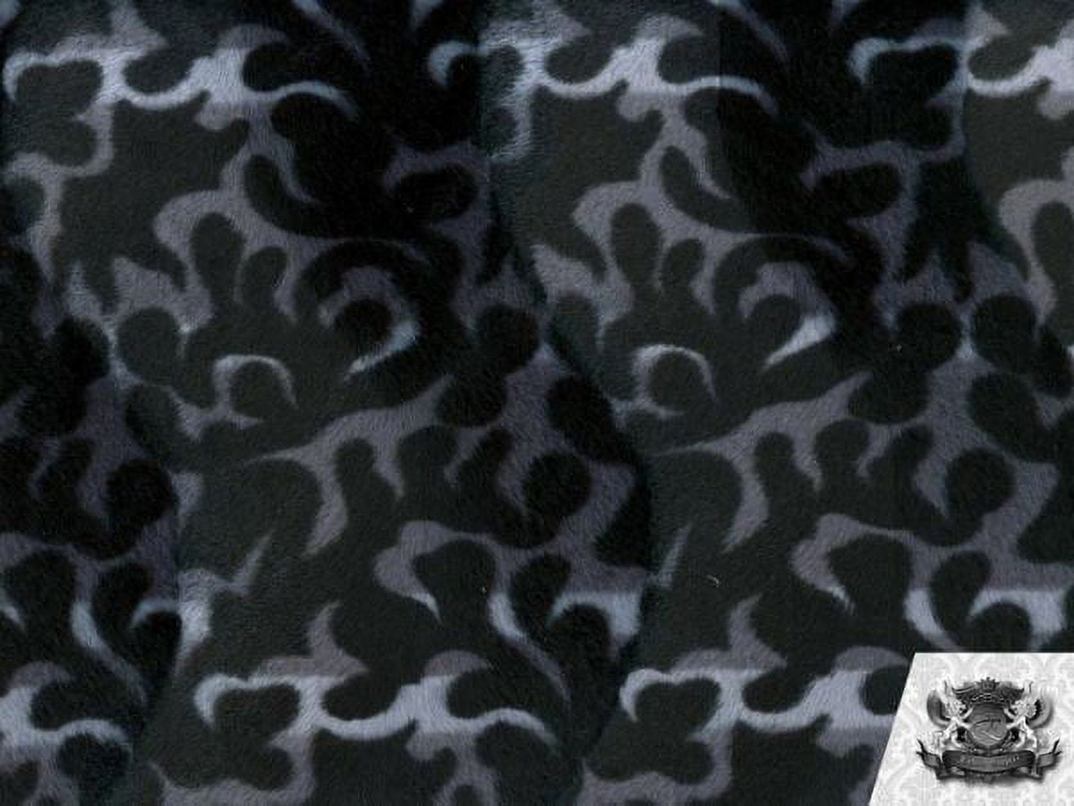 Velboa Faux Fake Fur Short Pile Gray Fire Flame Fabric - Walmart.com