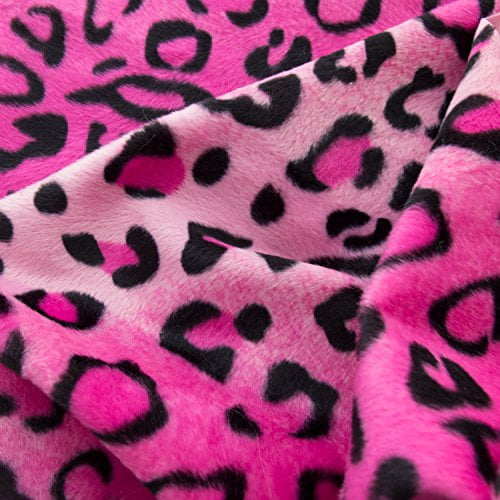 Velboa Wave Print Leopard 60 Inch Fabric by The Yard (Pink) - Walmart.com