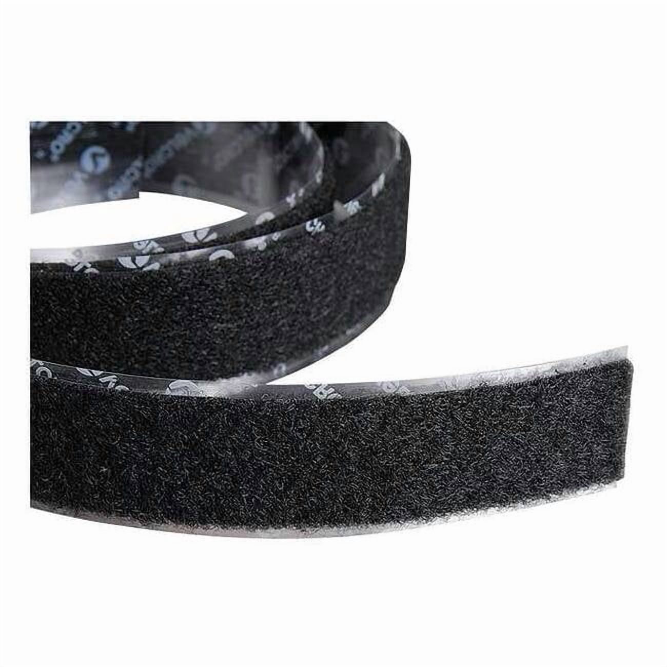 Velcro Brand Reclosable Fastener, Rubber Adhesive, 75 ft, 2 in W, Black ...