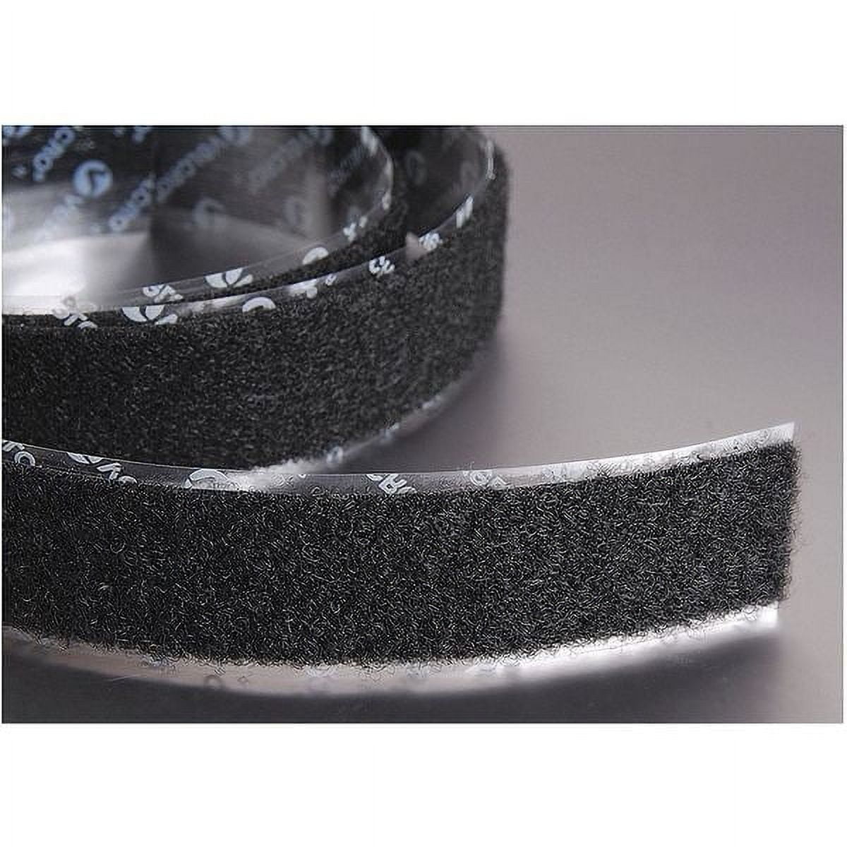 Velcro Brand Reclosable Fastener, Rubber Adhesive, 75 ft, 4 in W, Black ...
