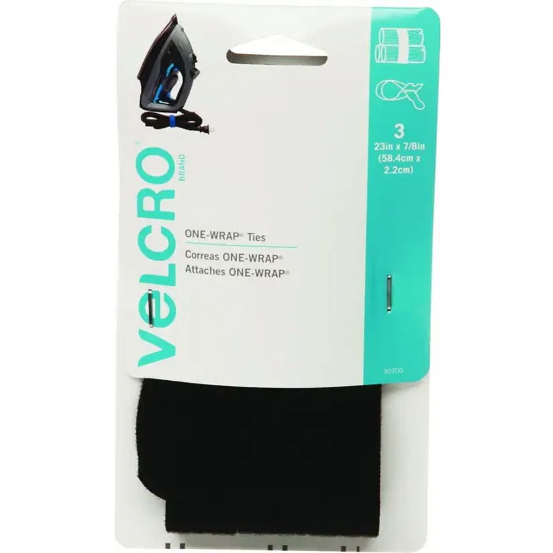 Velcro Brands 90700 One Wrap Jumbo Velcro Straps (Case of 6) - Walmart.com