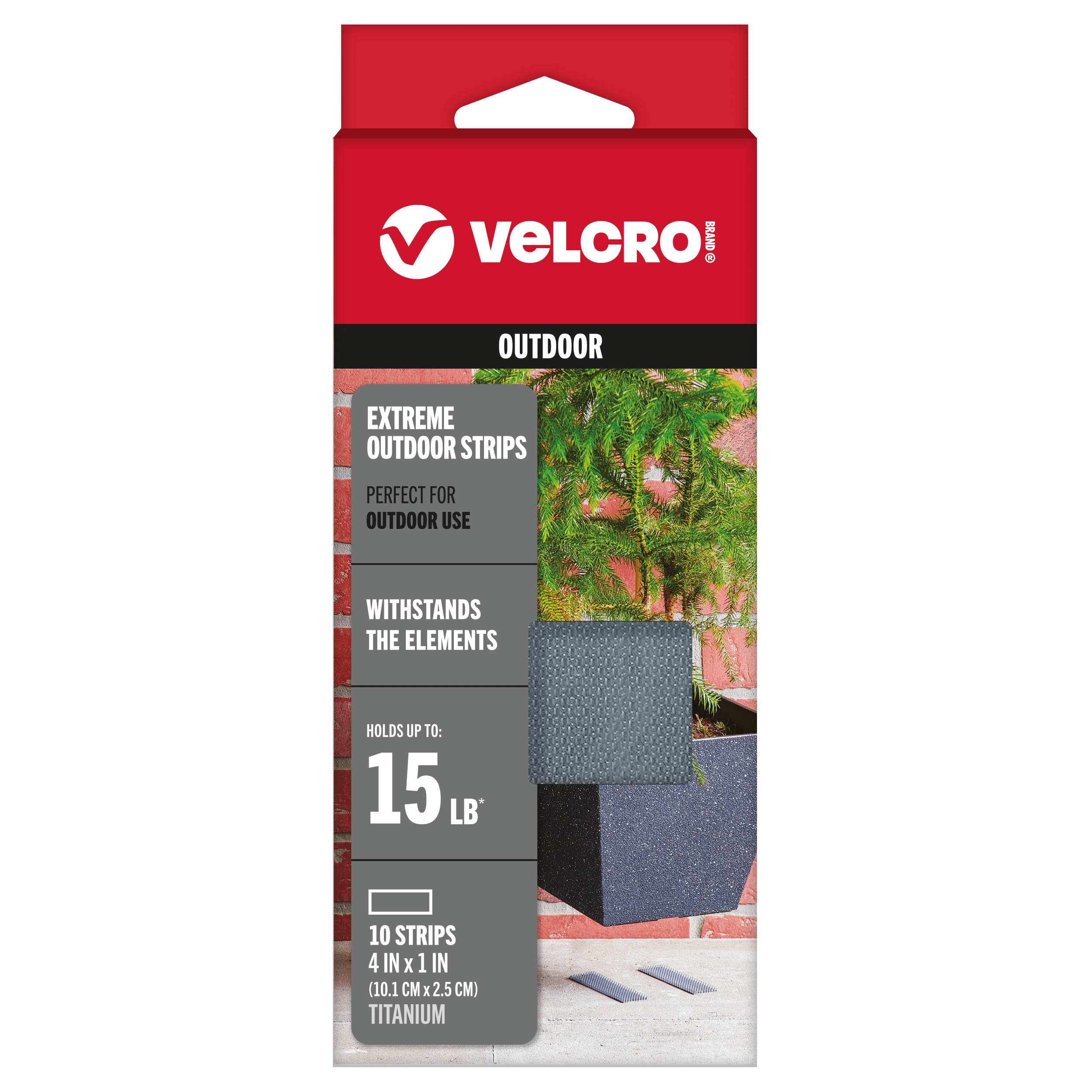 VELCRO Brand Extreme Outdoor Heavy Duty Strips | 4 x 1 Inch Pk of 10 ...