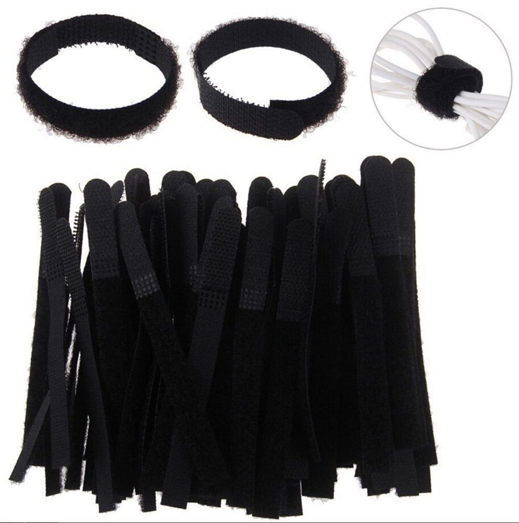 Velcro Fastener Black Clearance! Wire Organizar Organizer Strips Black ...