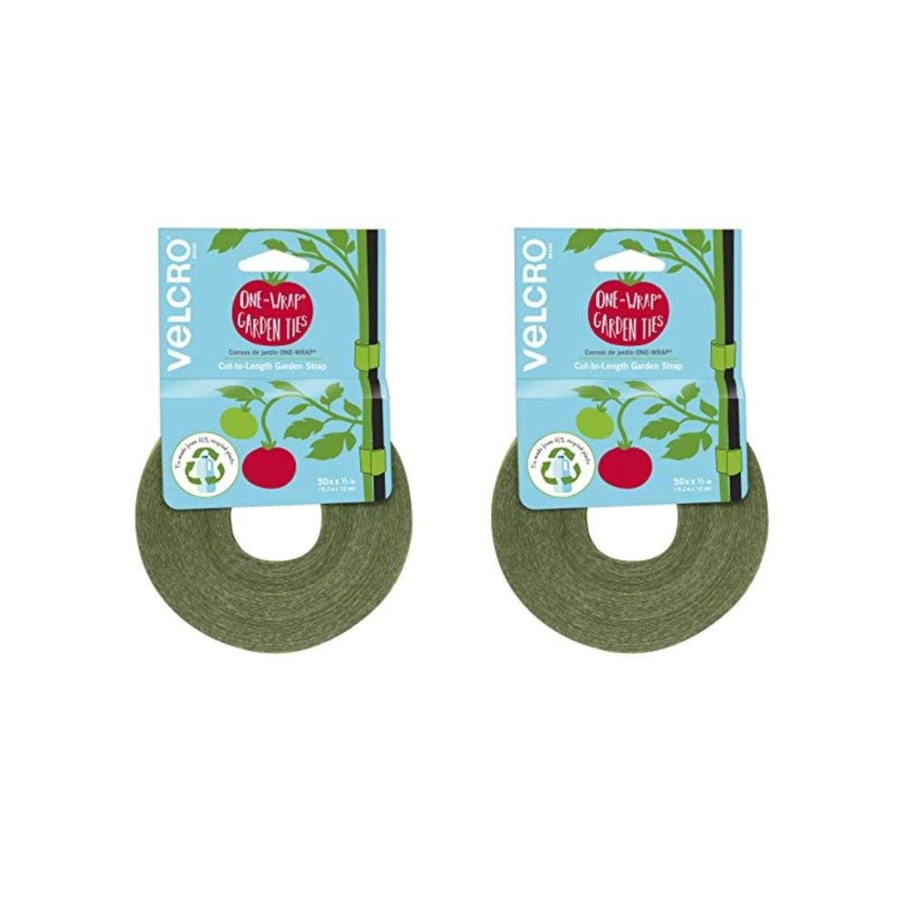 Velcro One Wrap Garden Ties Cut to Length 50 ft x 1/2 inch Roll Green ...