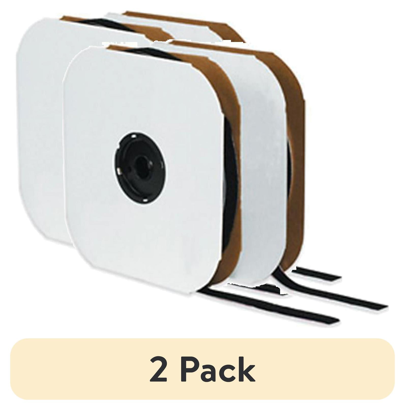 (2 pack) Velcro Tape Individual Strips Loop 3/4" x 75' Black 1/Case ...