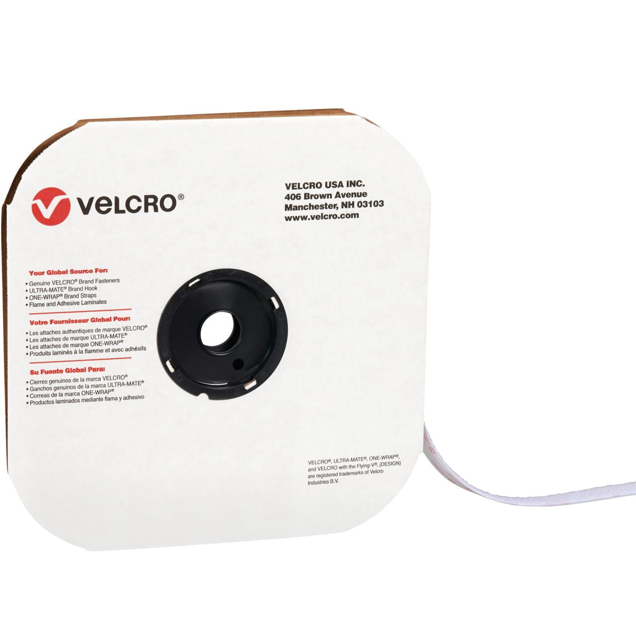 Velcro Brand Tape Strips,Loop,3/4"x75ft.,Wh,1PK VEL114 - Walmart.com
