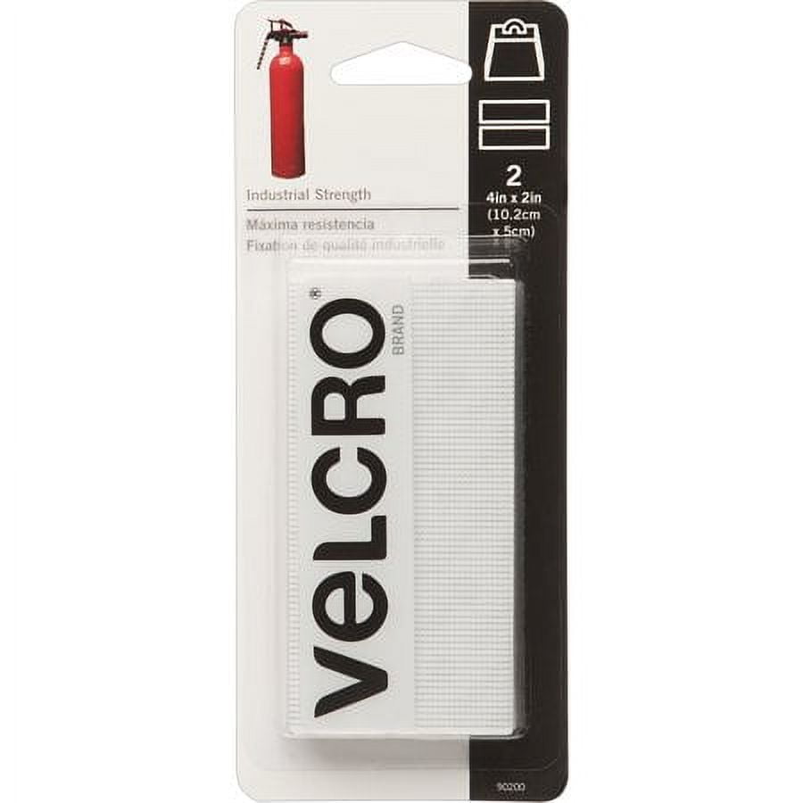 Velcro(r) brand industrial strength tape 4"x2" 2/pkg-white, 5 pack ...