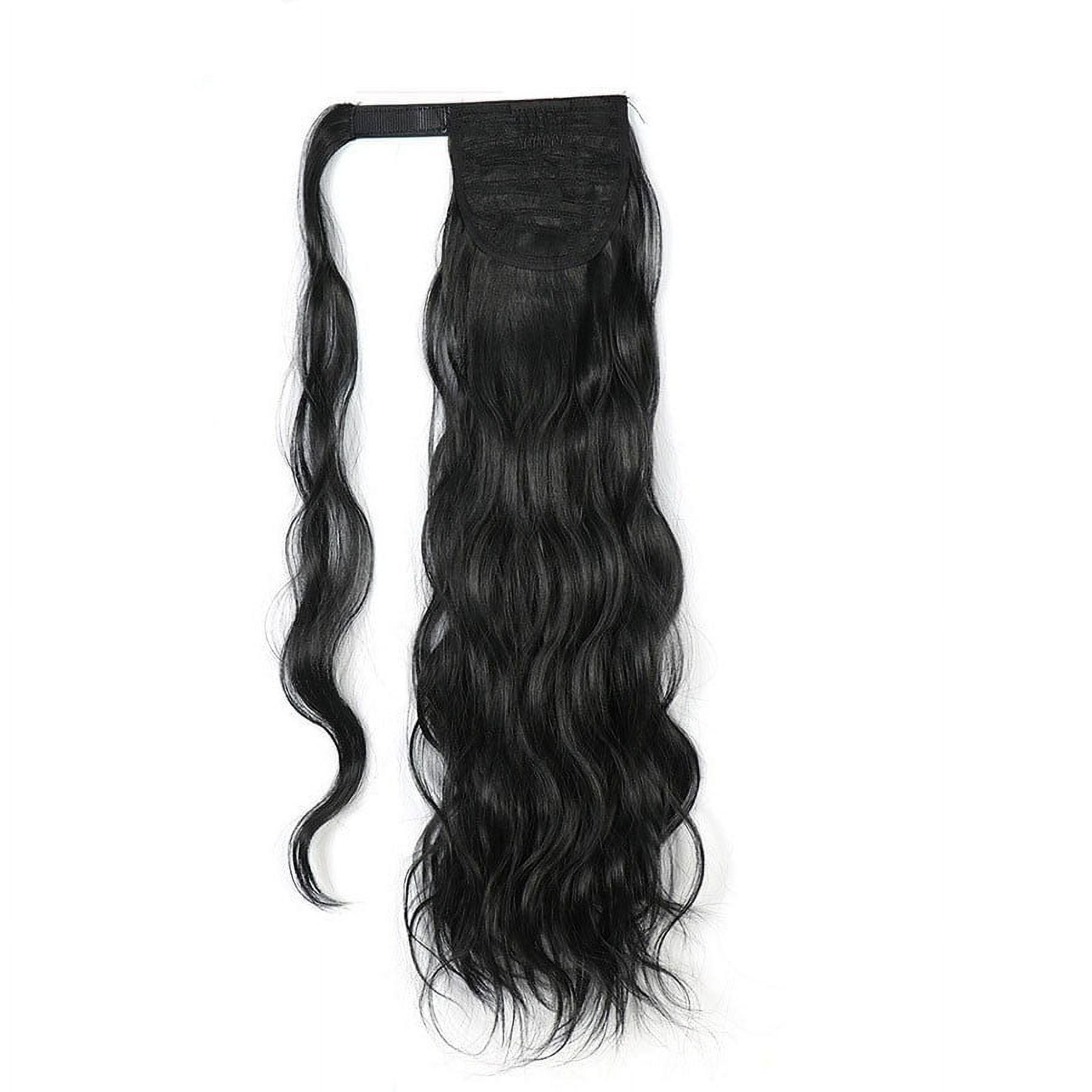 Velcro synthetic fiber large wave curly ponytail wig piece - Walmart.com