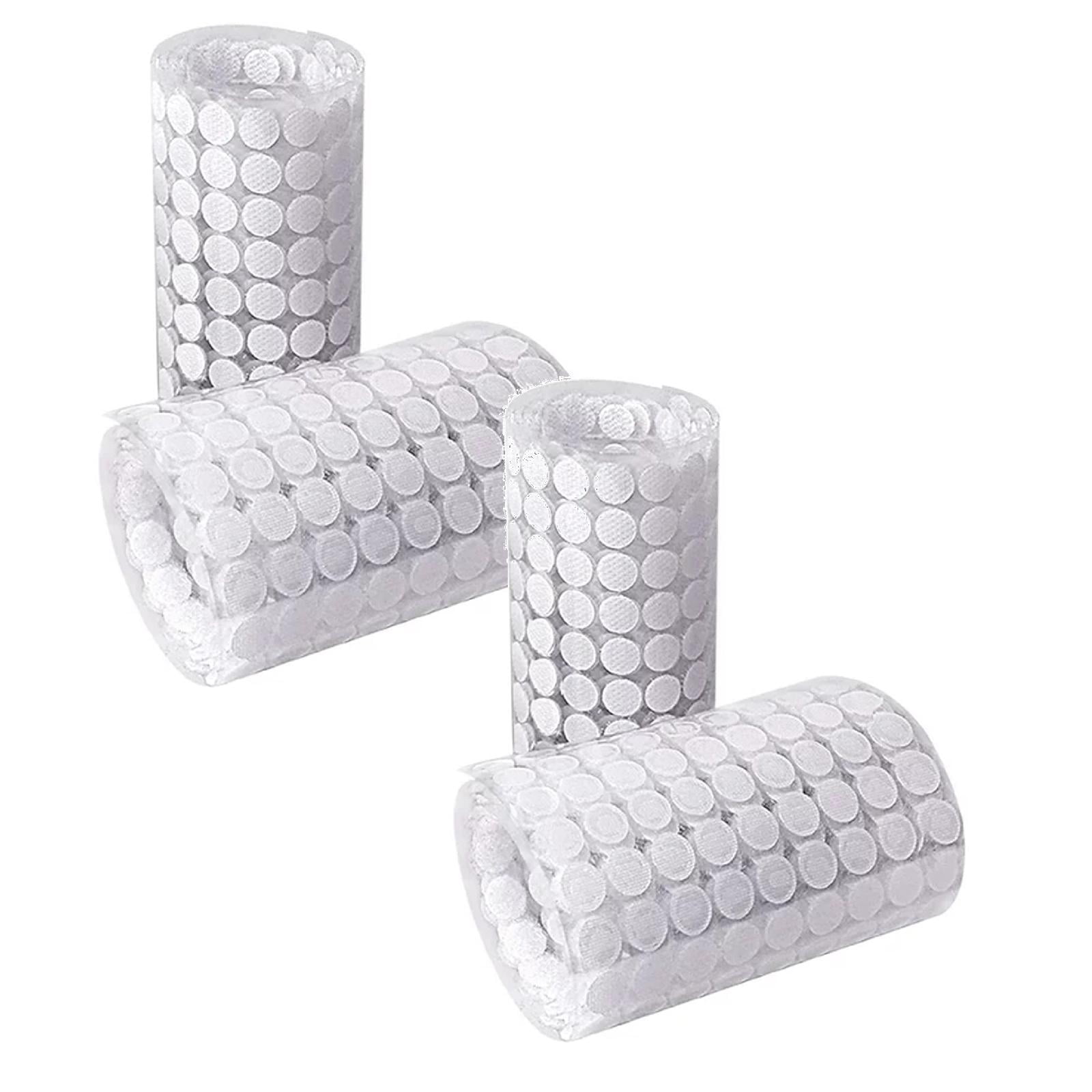 Velcro Adhesive Hook and Loop Tape, 15mm Double-Sided Sticky Dots, 500 ...