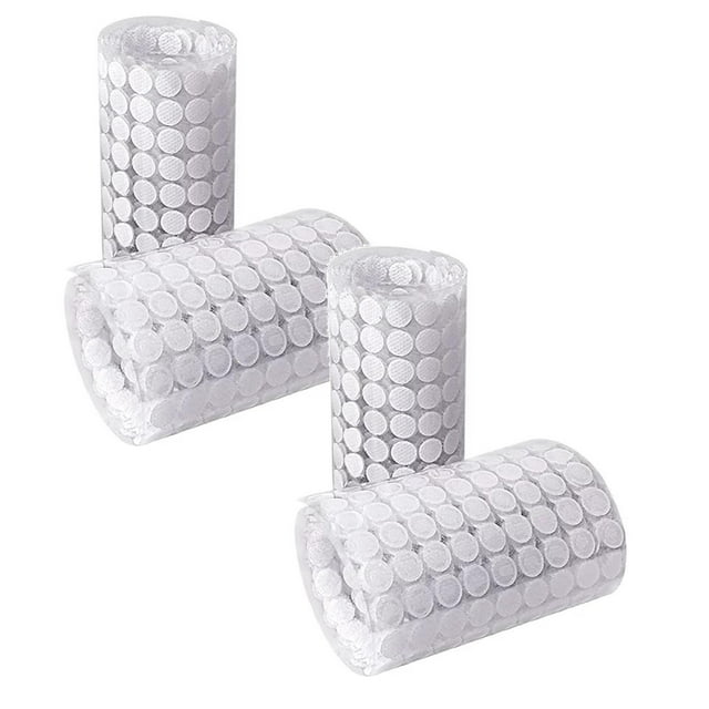 Velcro transparent adhesive white 500 pairs of self-adhesive dots for ...