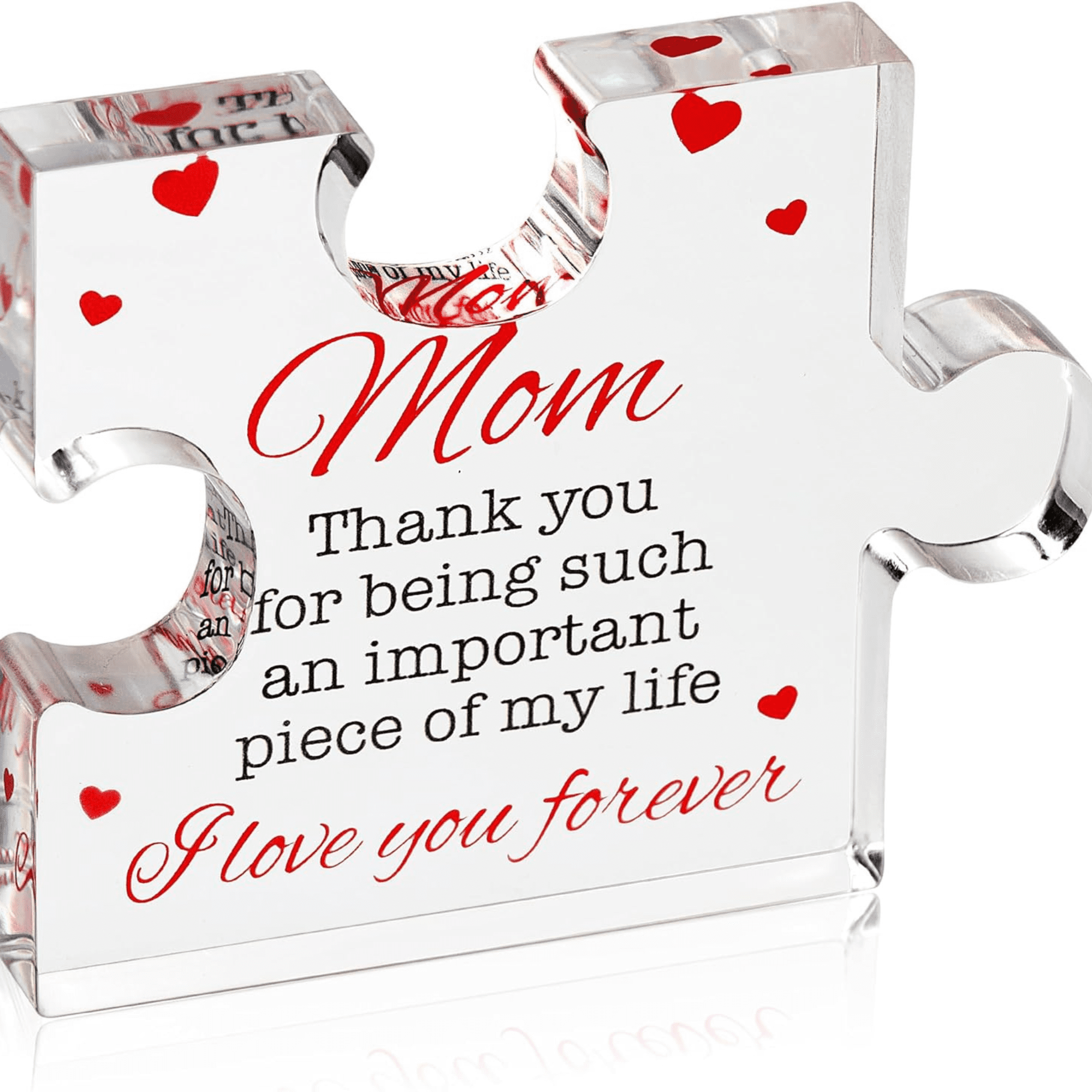 Velenti Gift for Mum, Engraved Acrylic Block Jigsaw Puzzle, 3.35 ...