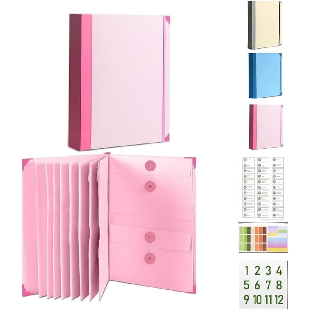 Veleron Life Book Organizer with Labels, If I Die Binder with Pockets ...