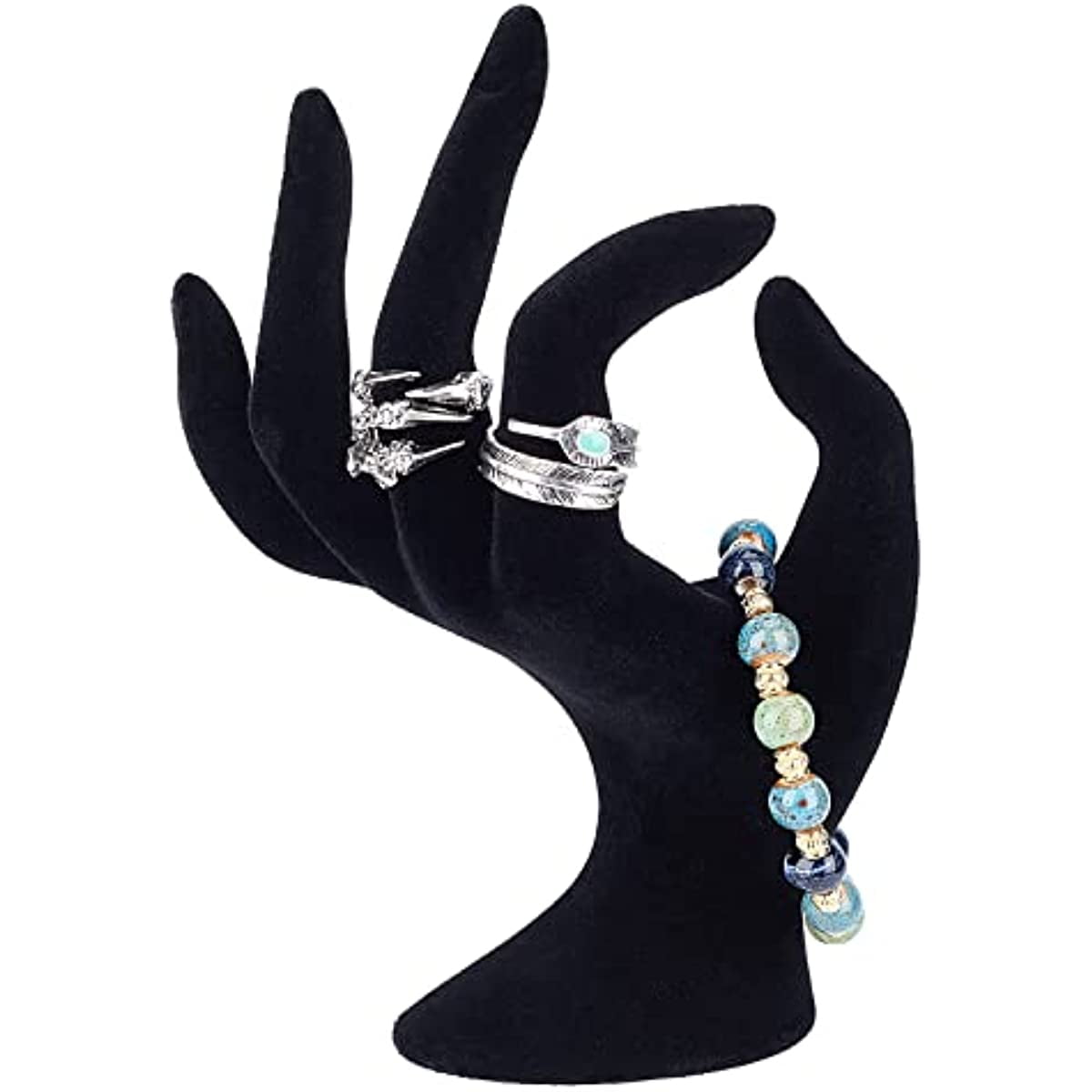 Velet Hand Jewelry Display Holder OK Shape Hand Ring Holder Mannequin ...