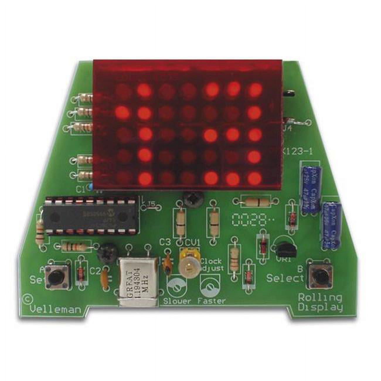 Velleman MK123 Rolling Clock Kit - Walmart.com