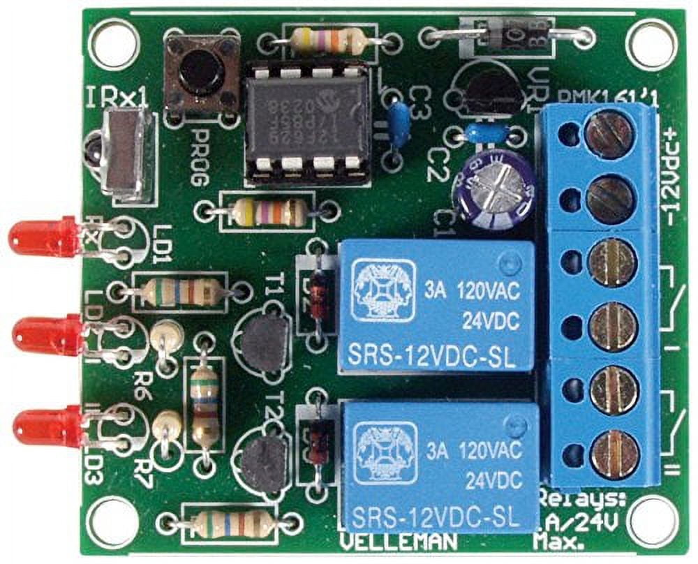 Velleman MK161 2-Channel Ir Remote Receiver - Walmart.com