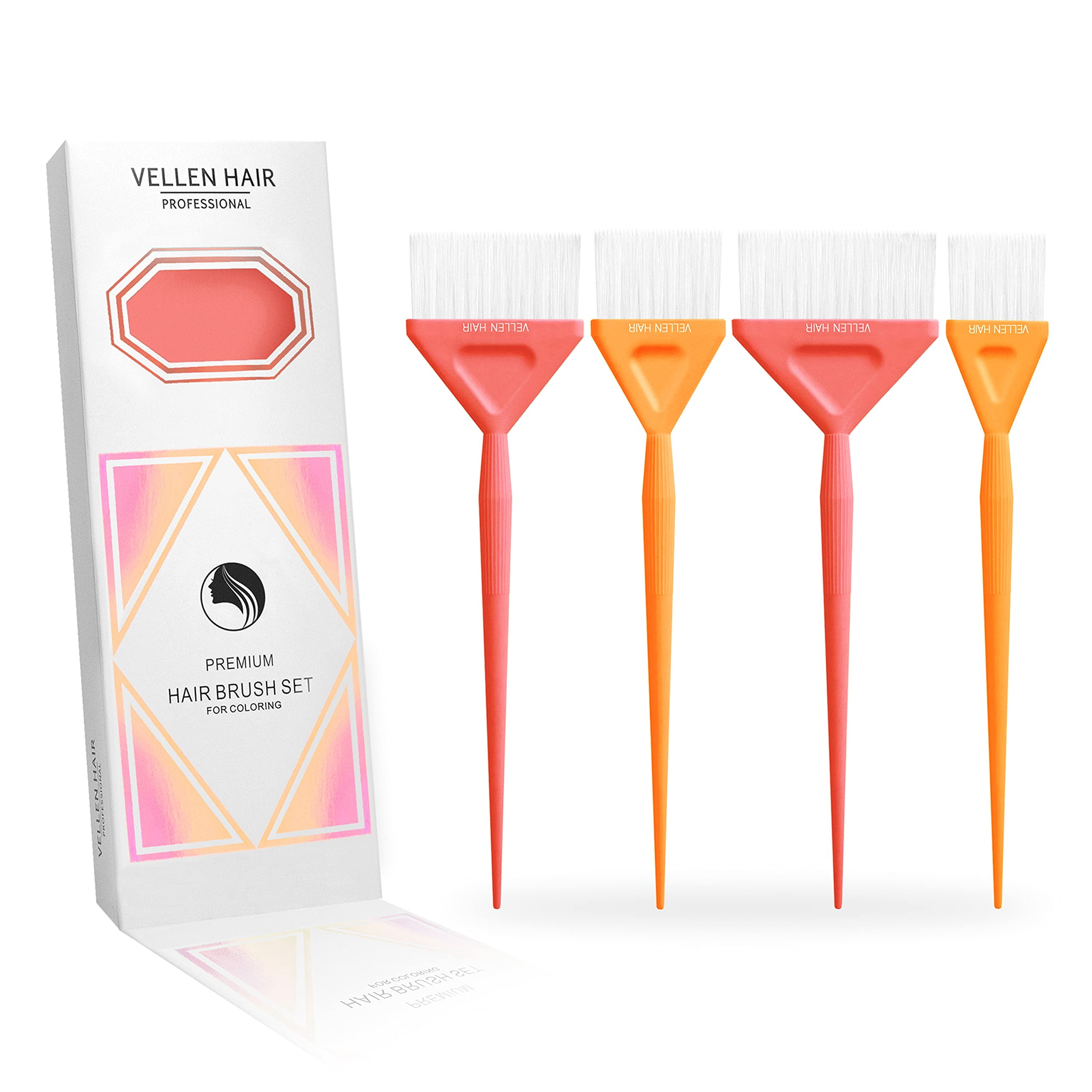 Vellen Hair Color Brush Set, 4 different sizes for smooth Application ...