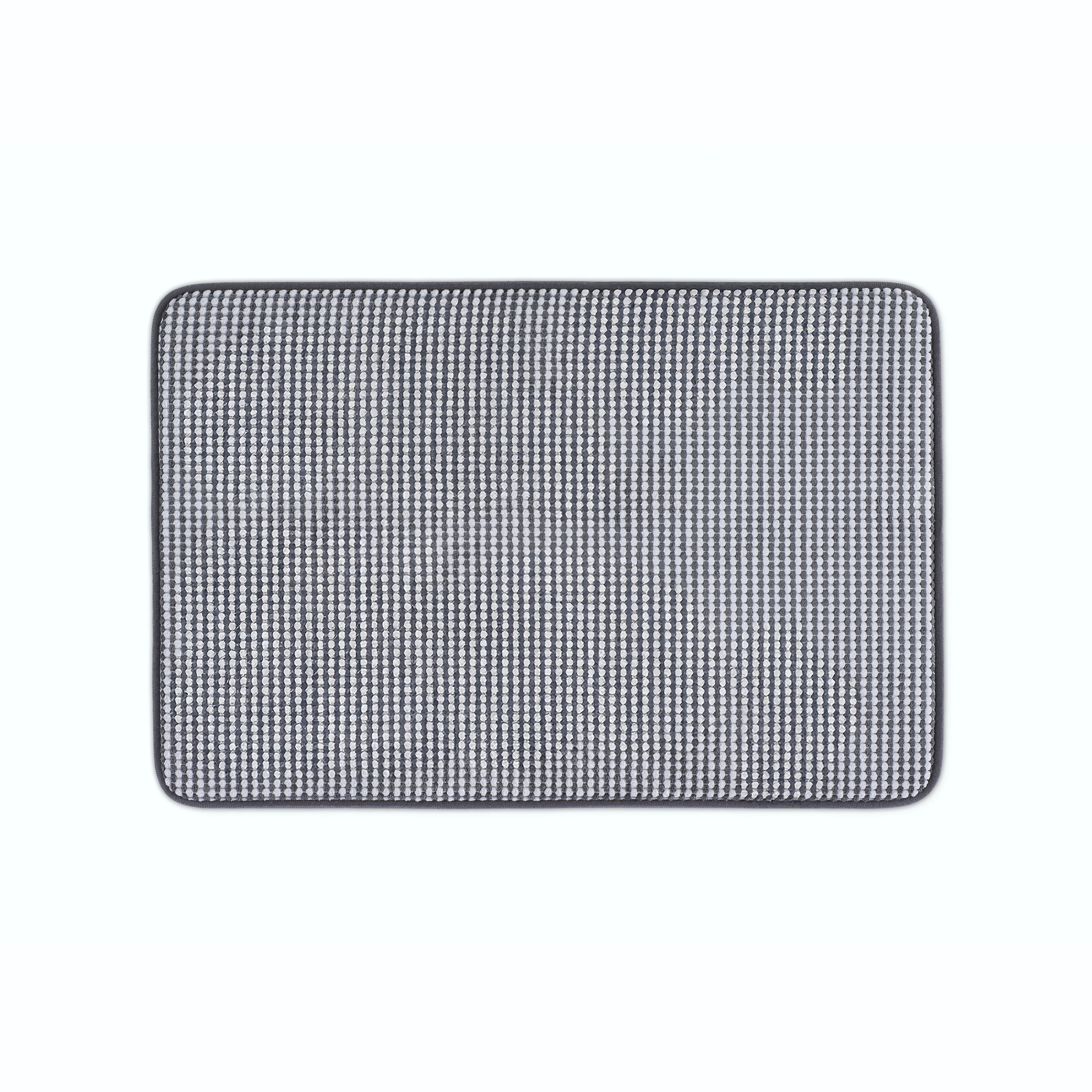 Vellux Bliss Memory Foam Bath Rug, 17" x 24", Midnight Black - Walmart.com