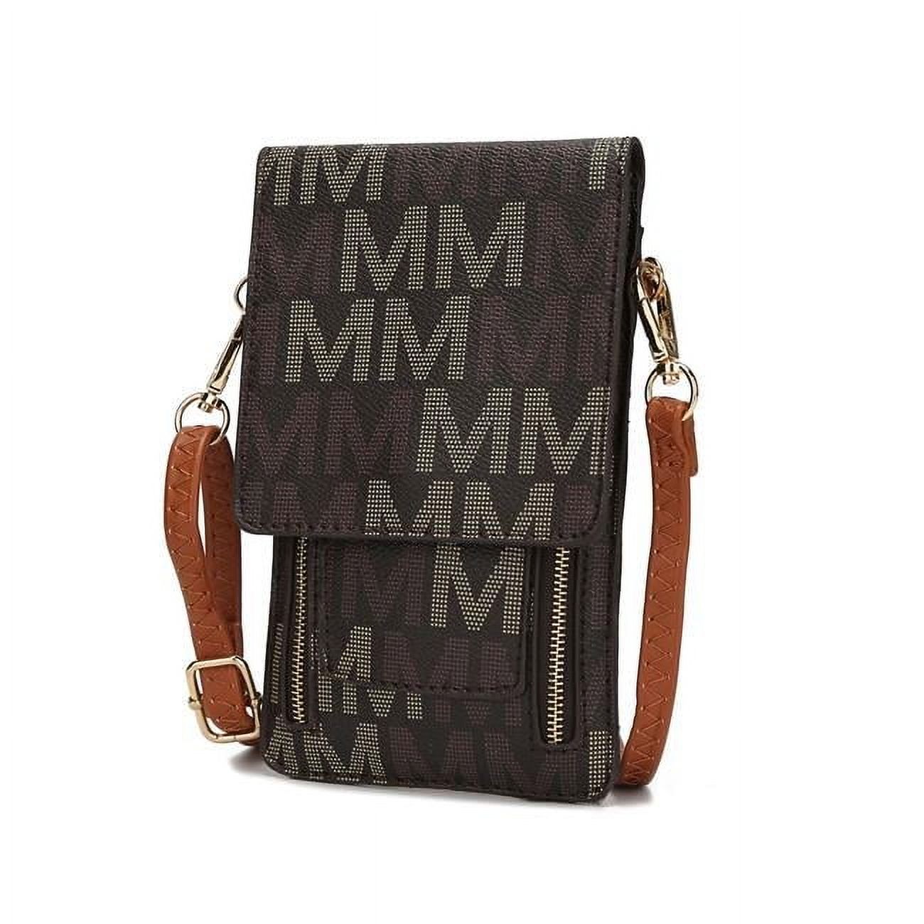 Velma M Signature Cell Phone Crossbody Wallet by Mia K. Farrow - Brown ...