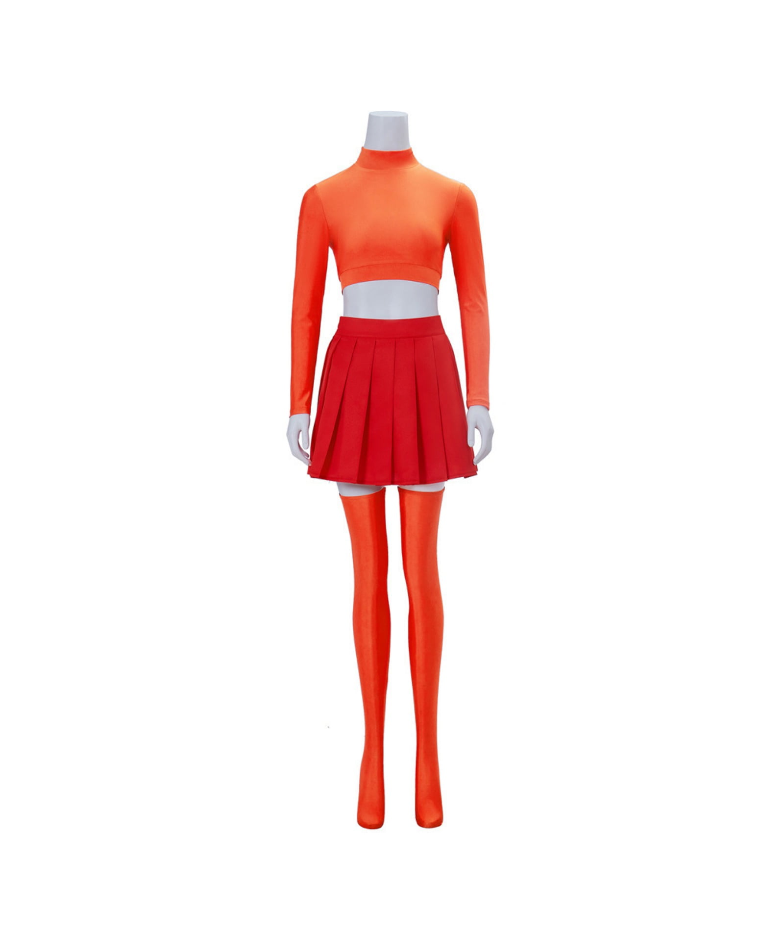 Velma Red Short Skirt Set - Character Costume - Walmart.com