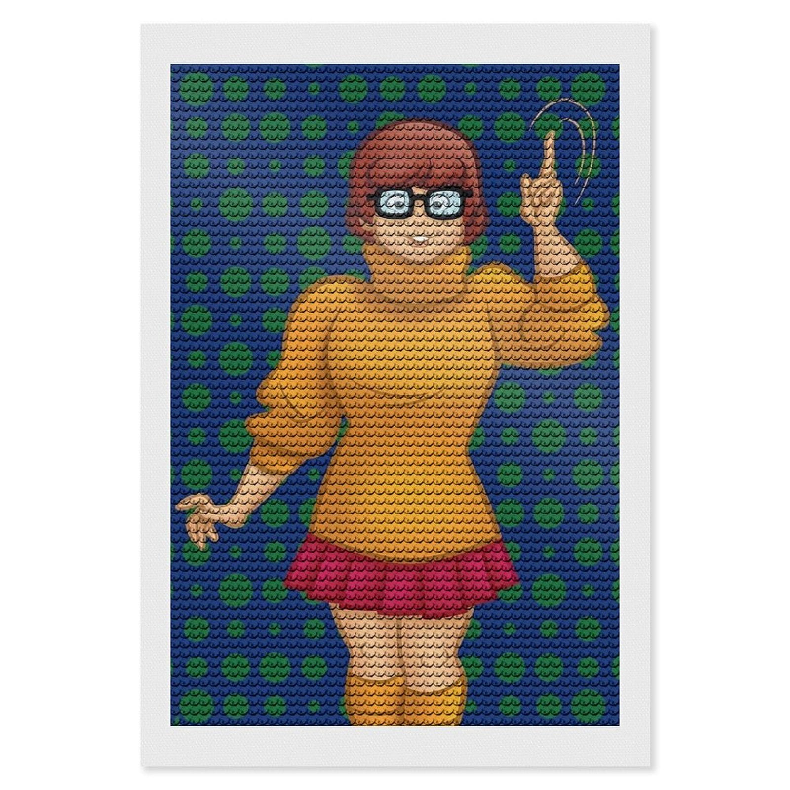 Velma Scooby Canvas Picture Paintings Prints Wall Hang Diamond Picture ...