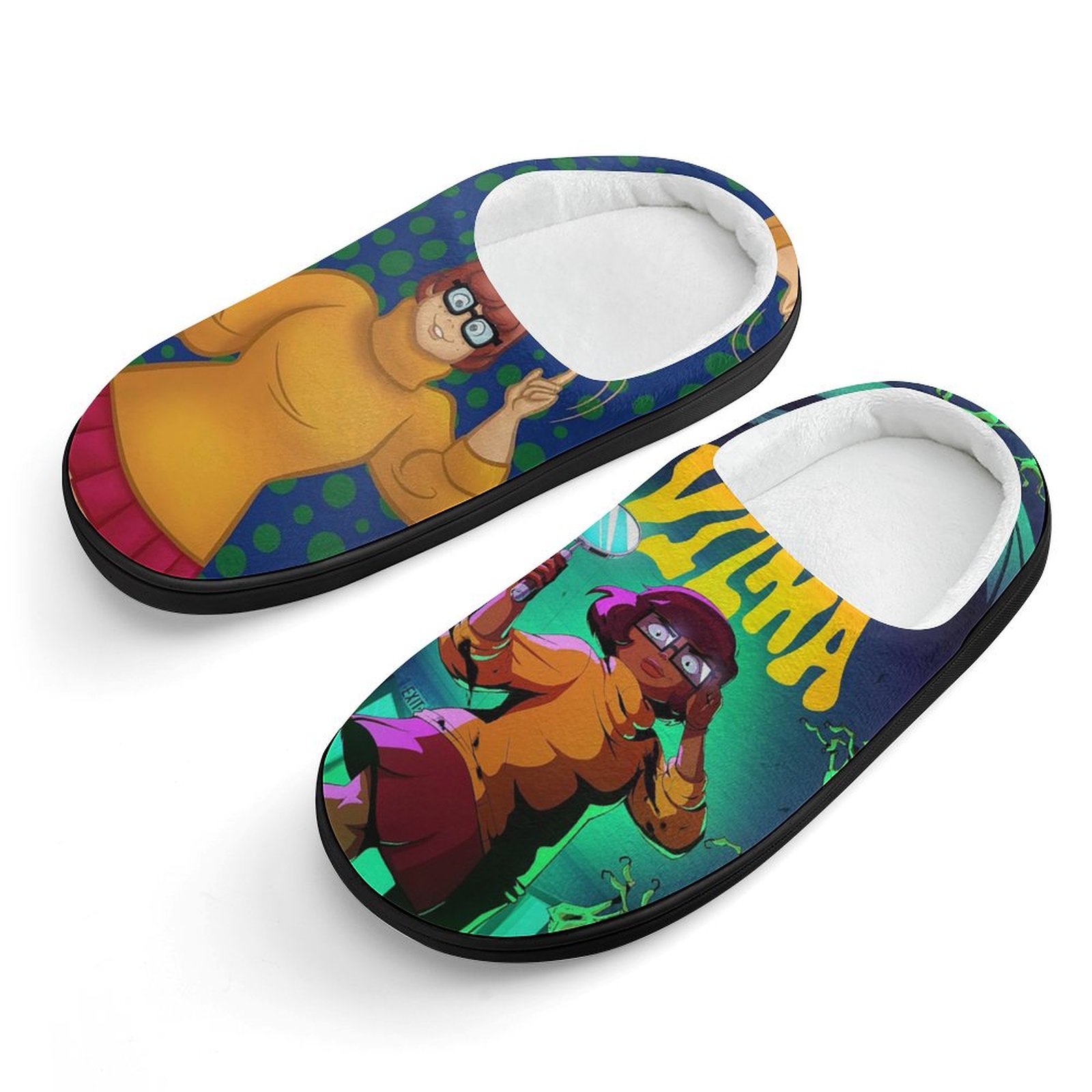 Velma Scooby-Doo Kids Cotton Slippers Slip-on Indoor Memory Foam House ...