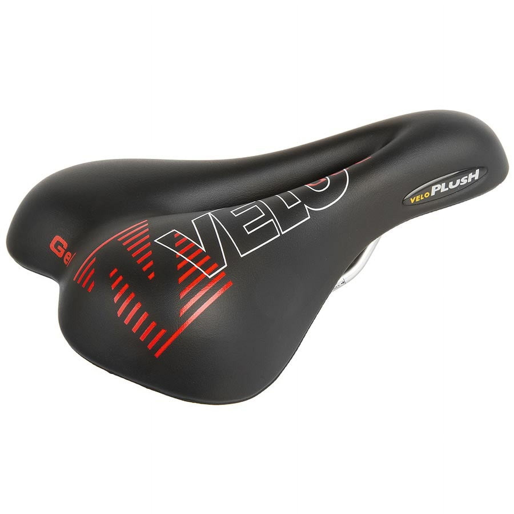 Velo Plush Gel D1 Saddle 254 x 173mm, 452g, Black - Walmart.com