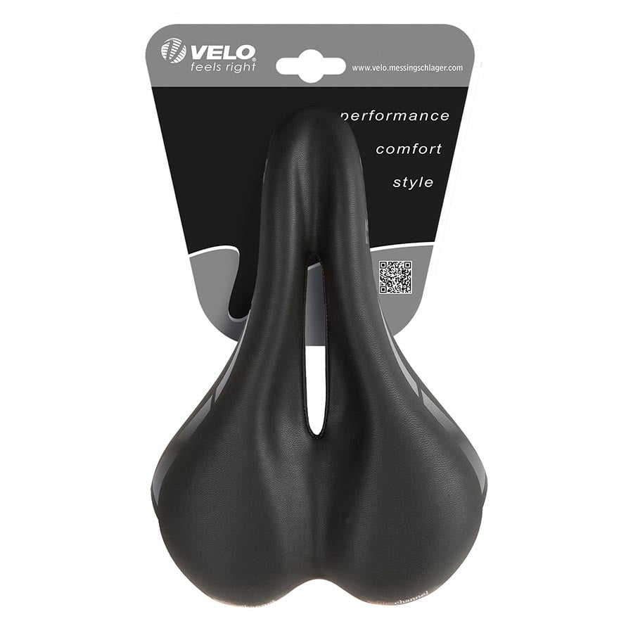 Velo WC Touring Saddle 250 x 168mm, 318g, Black - Walmart.com