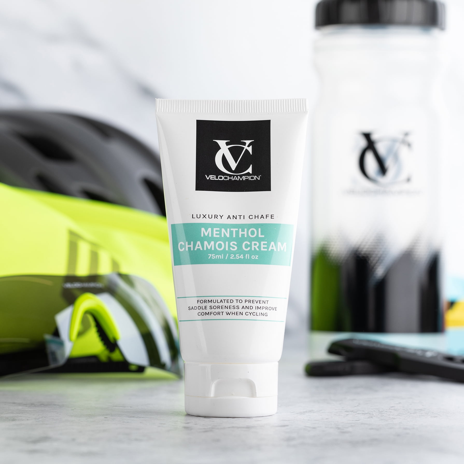 VeloChampion Menthol Chamois Anti Chafe Cream for Cyclists, Runners 2 ...