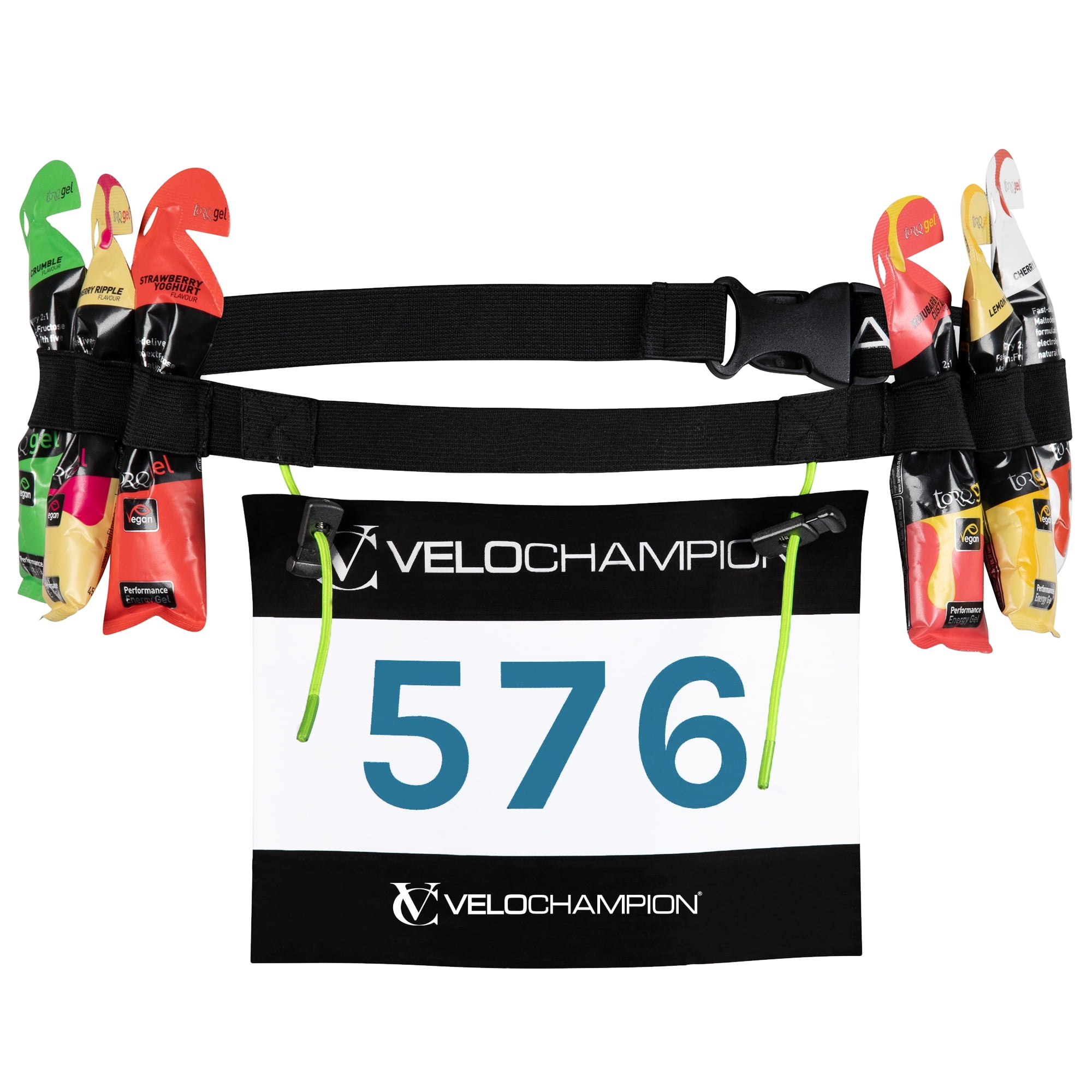 VeloChampion Triathlon, Running, Marathon, Time Trial Number Belt with ...