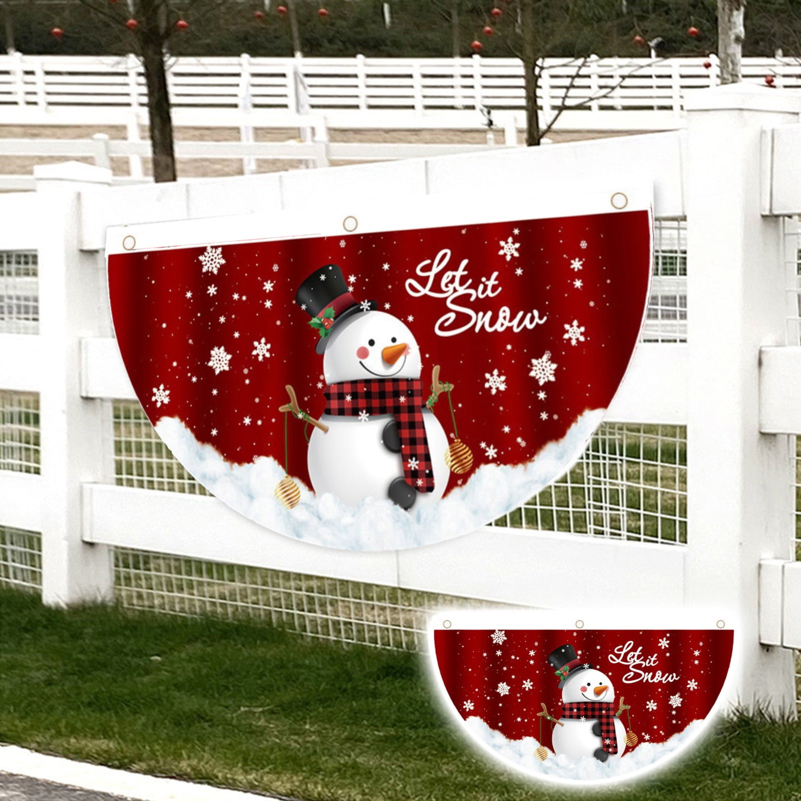 VeloRidgeChristmas Bunting Flag,Christmas Fan Flag,Christmas Hanging ...