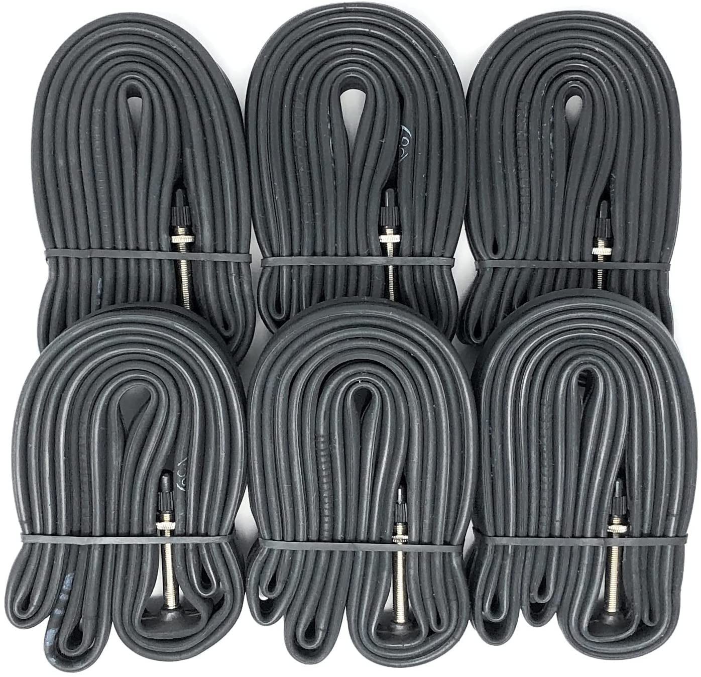 VeloTubes 700C X Road & Gravel 48mm Presta Valve Bicycle Tubes, Bulk 6 ...